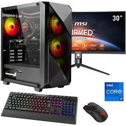 Hyrican Gaming-PC-Komplettsystem »Striker SET02394« 30 ′′ Intel Core i7 GeForce RTX 4060 16 GB RAM 1.000 GB SSD DDR5, Windows 11, inklusive 30"...