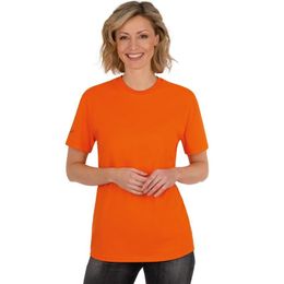 TRIGEMA T-Shirt »T-Shirt aus 100% Biobaumwolle« 1 Stk. tlg. mandarine-C2C L L BIO DELUXE-Single-Jersey