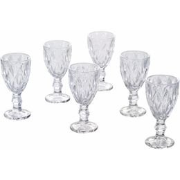 VILLA D'ESTE Lik&ouml;rglas &raquo;Prisma Transparent&laquo; Gl&auml;ser-Set, 6-teilig, Inhalt 45 ml transparent