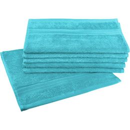 Dyckhoff G&auml;stehandt&uuml;cher &raquo;Siena&laquo; mit Bord&uuml;re aqua Obermaterial: 100% Baumwolle B/L: 30 cmx50 cm