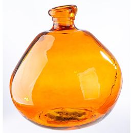 Gilde Tischvase &raquo;Vase bauchig; organisch Organical orange H. 32 cm&laquo; orange Glas