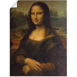 Artland Wandbild &raquo;Mona Lisa. Um 1503&laquo; Portr&auml;ts 1 Stk. tlg. als Leinwandbild, Poster in verschied. Gr&ouml;&szlig;en braun Papier