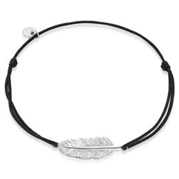 Glanzstücke München GLANZSTÜCKE MÜNCHEN Armband »A1229« aus Sterling Silber silber none Damen-Armband mit Feder-Symbol