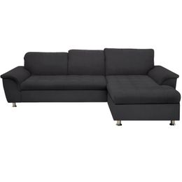 DOMO collection Ecksofa »Franzi Steppung im Sitzbereich B7T/H: 278/162/80 cm, L-Form« wahlweise mit Bettfunktion, Bettkasten und...