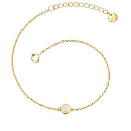 Glanzst&uuml;cke M&uuml;nchen Glanzst&uuml;cke M&uuml;nchen Damen Gliederarmband &raquo;GSM4002&laquo; mit Mondstein (synth.)