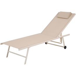 Best Rollliege »Travis« rollbar beige Obermaterial: 100% Polyethylen