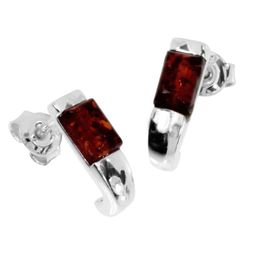 OSTSEE-SCHMUCK Paar Ohrstecker &raquo;Ohrstecker Kiana Ohrstecker Kiana&laquo; 14 x 4 mm Sch&ouml;ne Ohrstecker mit 6 x 4 mm gro&szlig;en Bernsteinen