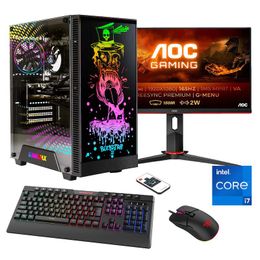 Hyrican Gaming-PC-Komplettsystem »Rockstar SET02447« 24 ′′ Intel Core i7 GeForce RTX 4060 16 GB RAM 1.000 GB SSD DDR5, Windows 11, inklusive 24"...