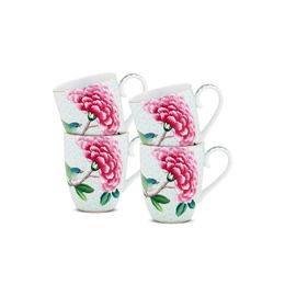 PIP Studio Becher »Blushing Birds« Große Tassen im 4er-Set, Blushing Birds, 350 ml weiß