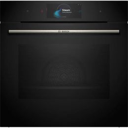 Bosch Dampfbackofen Serie 8 »HSG7584B1« mit Teleskopauszug nachrüstbar mit ecoClean Direct AirFry-Funktion schwarz