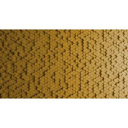 Livingwalls LIVING WALLS Fototapete »Walls by Patel Honeycomb 1« glatt Vlies, Wand, Schräge gelb B/L: 5 m m x 2,7 m m