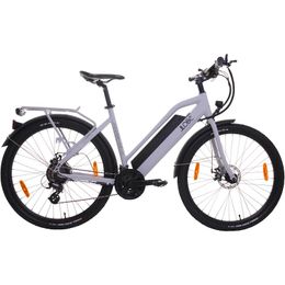 Llobe »Voga Bianco« 21 Gang Shimano Kettenschaltung Heckmotor 250 W Pedelec, Elektrofahrrad für Damen u. Herren mattweiß+weiß