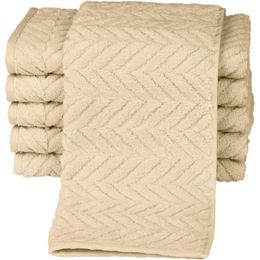 Ross G&auml;stehandt&uuml;cher &raquo;Sensual 9001&laquo; 100% Baumwolle beige Frottier, Obermaterial: 100% Baumwolle