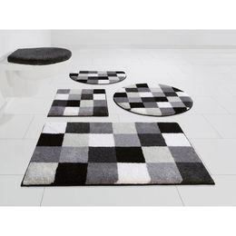 Grund Badematte &raquo;Mosaik, Badvorleger, Badezimmer Teppich, sehr weich&laquo; H&ouml;he 20 mm rutschhemmend beschichtet fu&szlig;bodenheizungsgeeignet angenehm weich, auch als