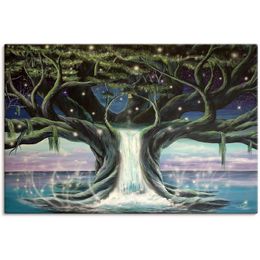 Artland Wandbild &raquo;Der Baum der Seelen&laquo; Landschaften 1 Stk. tlg. als Leinwandbild, Poster in verschied. Gr&ouml;&szlig;en blau Leinwand
