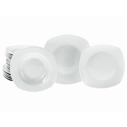Creatable Teller-Set »Amelie Weiß, Tellerset 18-tlg« Daily Use, Zeitlos weiß