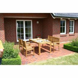 siena GARDEN Gartensessel »Paleros« Set, 4 Stk. tlg. braun