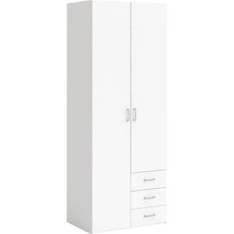 Inosign Kleiderschrank &raquo;Space Dreht&uuml;renschrank, Aufbewahrung Kasten Schrank Stauraum&laquo; Breite 78, 115,8 oder 154 cm, mit je 3 Schubk&auml;sten, innen 