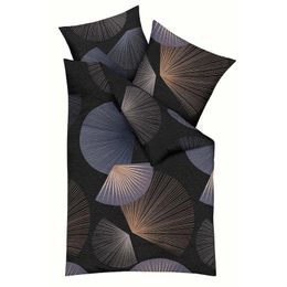 Kaeppel Bettwäsche »Koya« 2 Stk. tlg. Hergestellt aus GOTS-zertifizierter Bio-Baumwolle schwarz Obermaterial: 100% Baumwolle B/L: 135 cm x 200 cm