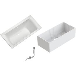 Ottofond Badewanne »Set Duobadewanne« Höhe 58 cm 1700/800 mm, Duobadewanne weiß