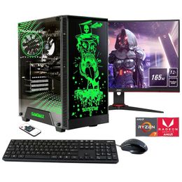 Hyrican Gaming-PC-Komplettsystem »Rockstar SET02177« 27 ′′ AMD Ryzen 7 Radeon Graphics 16 GB RAM 2.000 GB SSD Windows 11, inklusive 27" Monitor AOC...