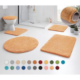 Kleine Wolke Badematte &raquo;RELAX&laquo; H&ouml;he 30 mm rutschhemmend beschichtet fu&szlig;bodenheizungsgeeignet Badteppich, Uni Farben, rechteckig, rund & als Set...