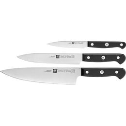 Zwilling Messer-Set »Gourmet« Made in Germany, FRIODUR eisgehärtete Klingen, Sonderschmelze schwarz, silberfarben
