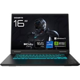 Gigabyte Gaming-Notebook »GAMING A16 CWHI3DEC94SH« 40, 64 cm / 16 ′′ Intel Core i7 GeForceRTX5070 1.000 GB SSD Black Steel