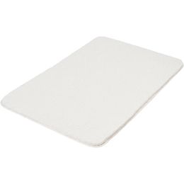 Kleine Wolke Badematte &raquo;Marco&laquo; H&ouml;he 20 mm rutschhemmend beschichtet fu&szlig;bodenheizungsgeeignet Badteppich, Uni Farben wei&szlig; Obermaterial: 100%...