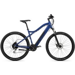 Adore »Enforce« 24 Gang Shimano Acera Schaltwerk Kettenschaltung Heckmotor 250 W Pedelec, Elektrofahrrad für Damen u. Herren, MTB blau+schwarz