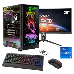 Hyrican Gaming-PC-Komplettsystem »Rockstar SET02430« 30 ′′ Intel Core i7 GeForce RTX 4060 16 GB RAM 1.000 GB SSD DDR5, Windows 11, inklusive 30"...