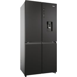 Haier Multi Door »HCR7818DWPT« 181, 5 cm hoch 83, 3 cm breit 182 cm hoch, 83 cm breit, Wasserdispenser, Humidity Zone schwarz matt