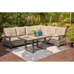 siena GARDEN Gartenlounge-Set »Corido« 5 Stk. tlg. anthrazit + anthrazit + anthrazit Bezug: 100% Polypropylen