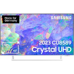 Samsung LED-Fernseher »GU50CU8589U« 125 cm/50 ′′ Smart-TV Dynamic Crystal Color, AirSlim Design, Crystal Prozessor 4K weiß Object Tracking Sound...