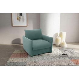 DOMO collection Sessel »700023 wandelbar zum Loungesessel, Relaxliege und Gästebett« Schlaffunktion, Federkern, stabile Liegefläche ca. 70 x 195 cm...