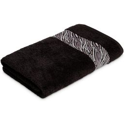 M&Ouml;VE FOR FROTTANA Badetuch &raquo;Shadow&laquo; mit Borkenbord&uuml;re black Obermaterial: 100% Baumwolle B/L: 67 cmx140 cm