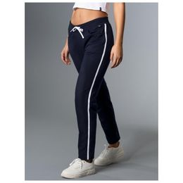 TRIGEMA Jerseyhose »Sweathose mit Seitenstreifen« navy M - US-Größen US-Größen M Leichte Sweat-Qualität