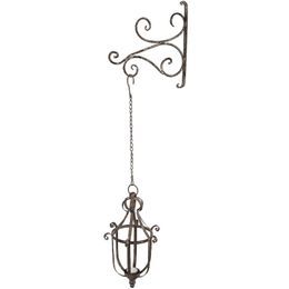 AMBIENTE HAUS Wandkerzenhalter &raquo;Wandhaken - antikgrau 28cm&laquo; antikgrau