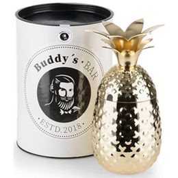 BUDDY'S Becher »Pineapple« 500 ml goldfarben