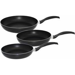 ELO Pfannen-Set »Ducto 3 teilig« Aluminium Set, je 1 Pfanne Ø 20/24/28 cm, 3 Stk. tlg. Induktion schwarz