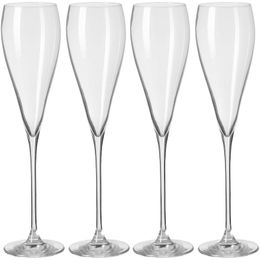 Fink Champagnerglas »PREMIO« Sektglas, Champagnerflöte, 4er Set, transparent transparent