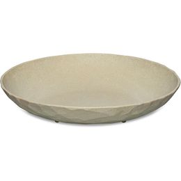Koziol Suppenteller »CLUB PLATE, tief, Ø 22 cm, aus biozirkulärem Material« Spülmaschinengeeignet und melaminfrei, Made in Germany sand