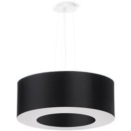 SOLLUX LIGHTING Kronleuchter »SATURNO« E27 1 Stk. Slush -Einstellung Schwarz