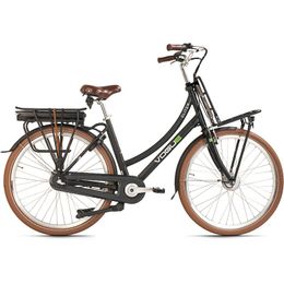 VOGUE BIKE »Elite« 3 Gang Shimano Nexus Schaltwerk Nabenschaltung Frontmotor 250 W Pedelec, Elektrofahrrad für Damen u. Herren schwarz+schwarz