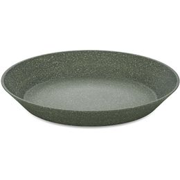Koziol Suppenteller &raquo;CONNECT PLATE&laquo; biozirkul&auml;remKunststoff+FSCHolz, sp&uuml;lmaschinengeeignet, melaminfrei, 24cm grau