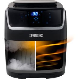 Princess Fritteuse »182080« 1700 W Dampf-Airfryer, 6, 5 l Volumen, 8 Programme, inkl. kleinem Kochbuch schwarz