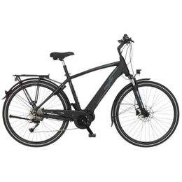 FISCHER BIKE FISCHER FAHRRAD &raquo;VIATOR 4.1i Herren 504&laquo; 9 Gang Kettenschaltung Mittelmotor Pedelec, Elektrofahrrad f&uuml;r Herren schwarz matt