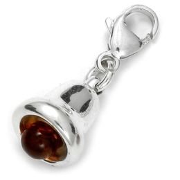 OSTSEE-SCHMUCK Kettenanhänger »Charm-Einhänger Glocke Charm-Einhänger Glocke« (1 Stk. tlg.) 20 x 8 mm Interessanter Charm-Einhänger aus Silber 925/000