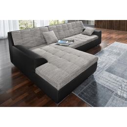 DOMO collection Ecksofa »Treviso viele Bezüge, auch in Cord, L-Form, B/T/H: 267/80/83 cm« wahlweise mit Bettfunktion, incl. Zierkissen, hochwertige...