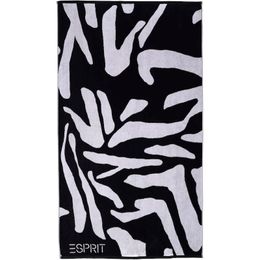 Esprit Strandtuch »Robins Beach« Badetuch, modernes abstraktes Design black Obermaterial: 100% Baumwolle B/L: 100 cmx180 cm